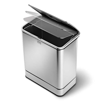 simplehuman 55L rectangular sensor bin product support
